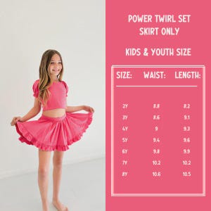 Power Twirl Skirt Set - Etsy