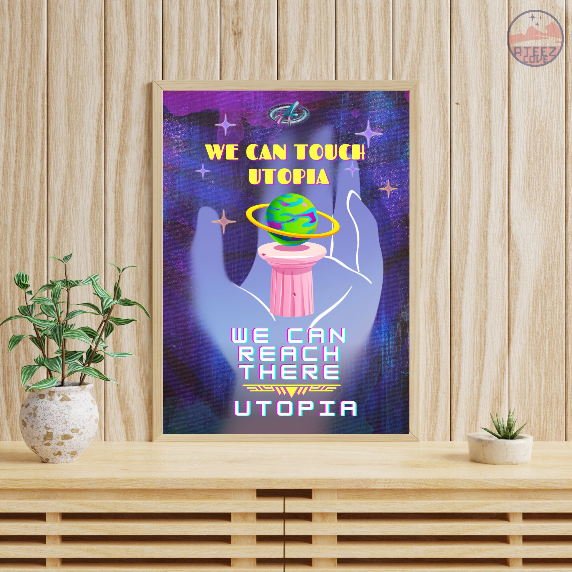 ATEEZ UTOPIA poster | Atiny | Kpop | Eight Makes One Team Poster sold ...