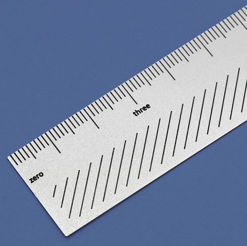 Japanese Stainless Steel Ruler: Hand-inked Matte Etched Scale - Etsy