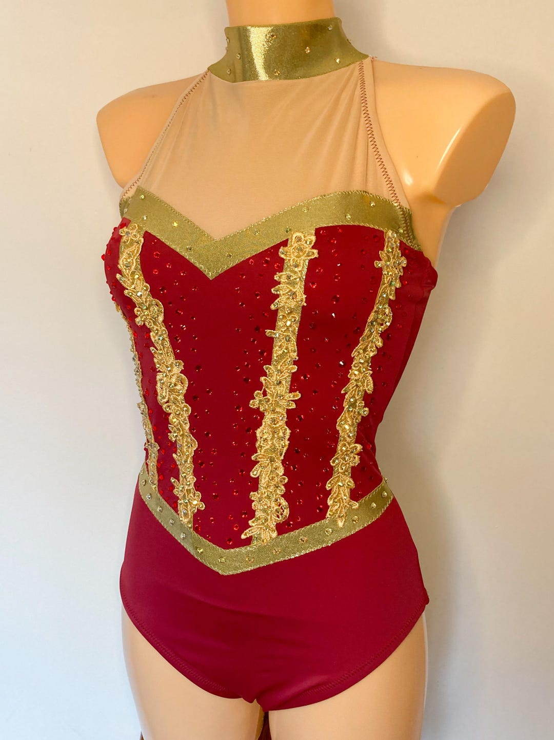 Dance Aerial Cirque Style Leotard Corset Costume Pole Circus Dancewear ...