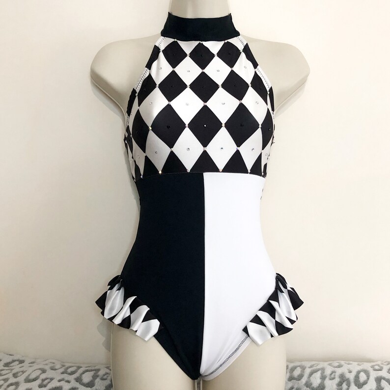 Dance Aerial Circus PIERROT-QUIN Costume Harlequin Pattern - Etsy