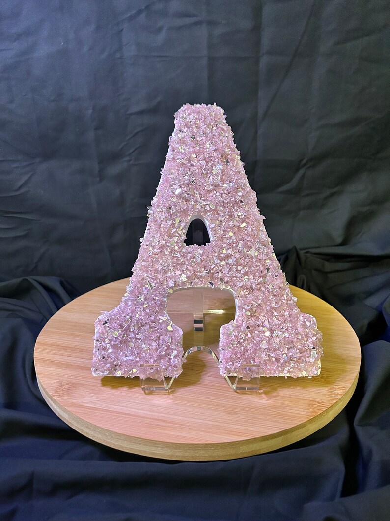 Letter A Pink Shimmer Crafted - Etsy