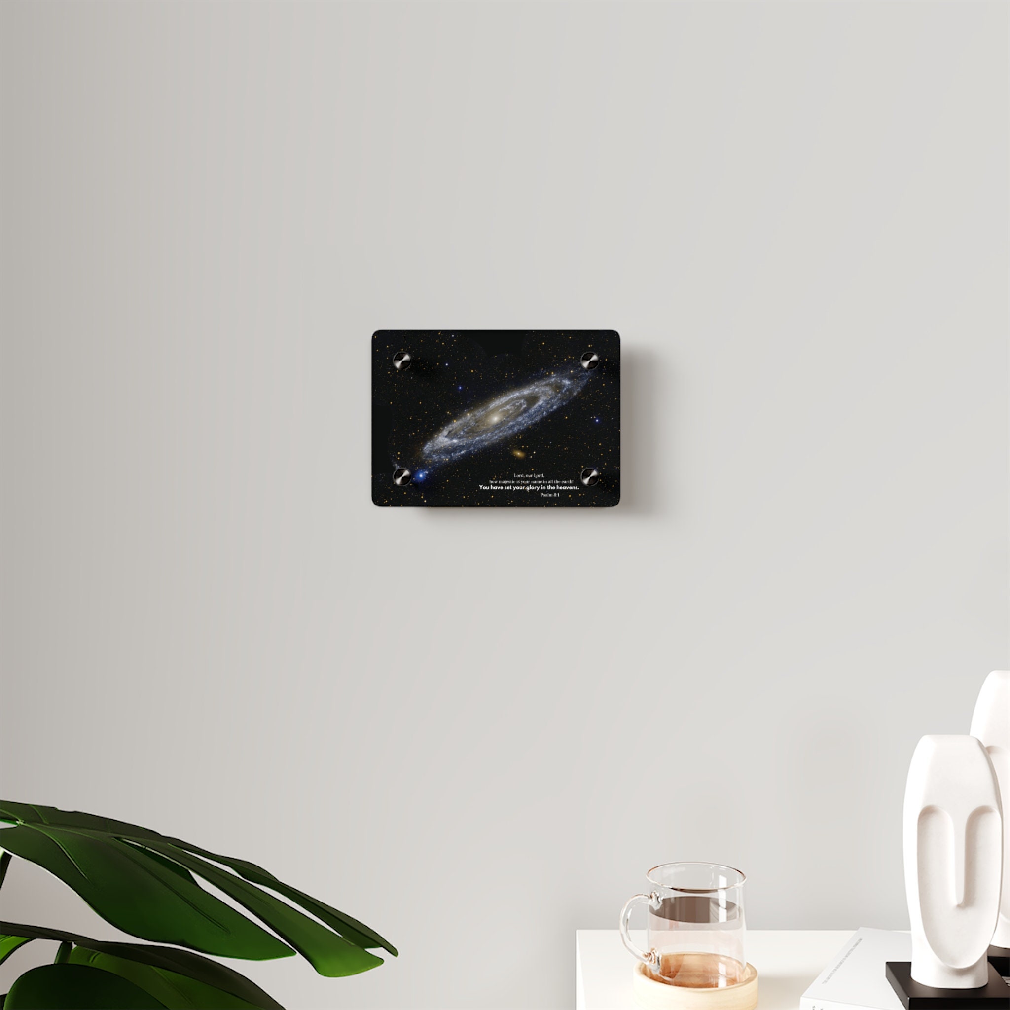 Bible Verse Acrylic Wall Art Featuring Photo of the Galaxy! Perfect ...