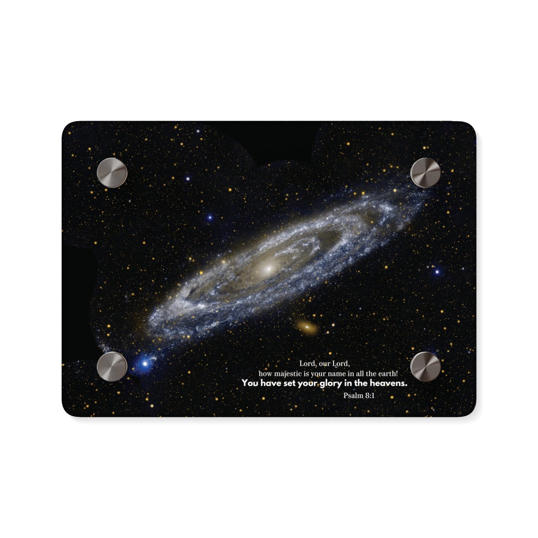 Bible Verse Acrylic Wall Art Featuring Photo of the Galaxy! Perfect ...
