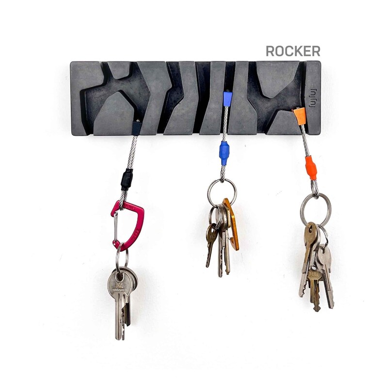 Dark Concrete Key Holder - Etsy