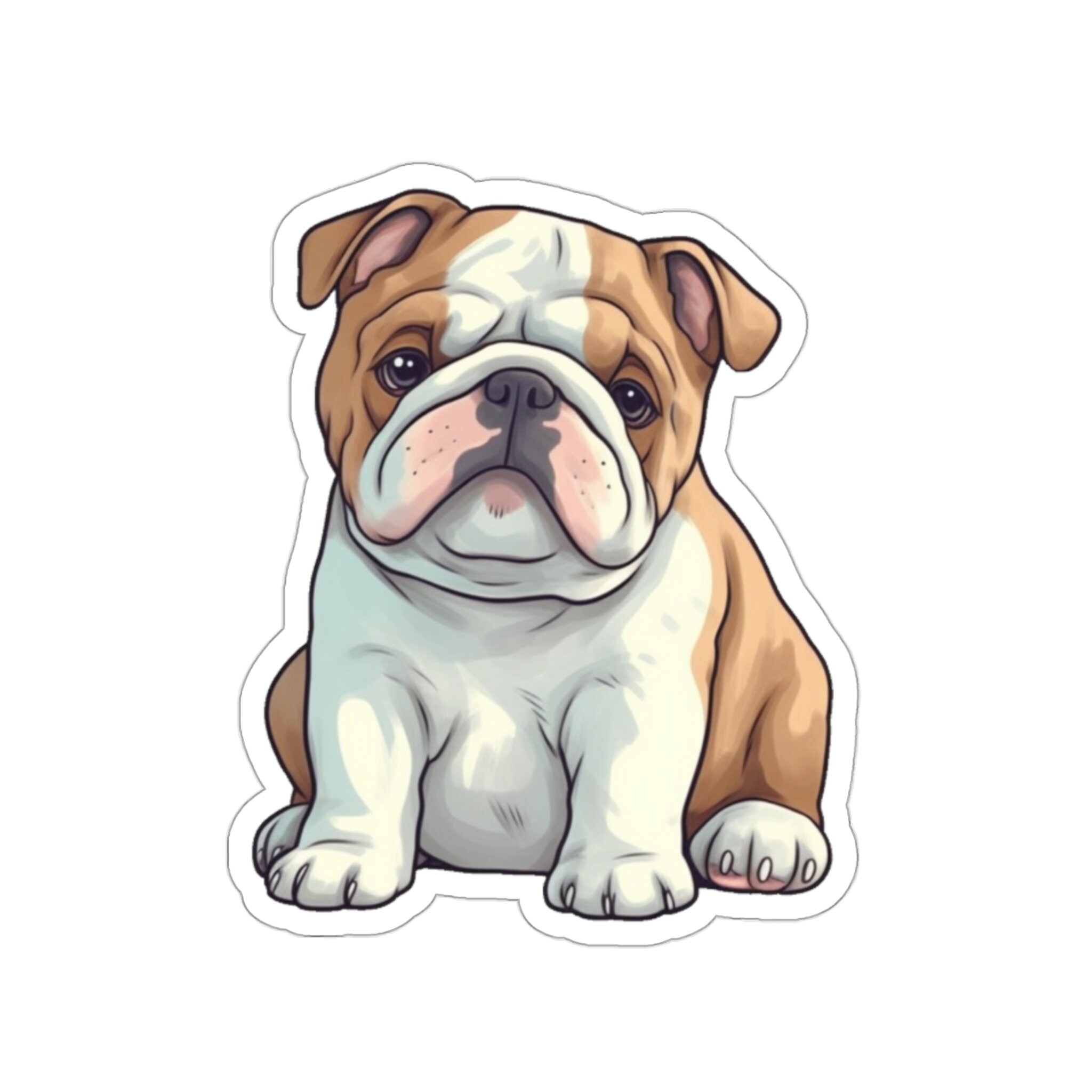 Bull Dog Puppy Sticker 1 - Etsy