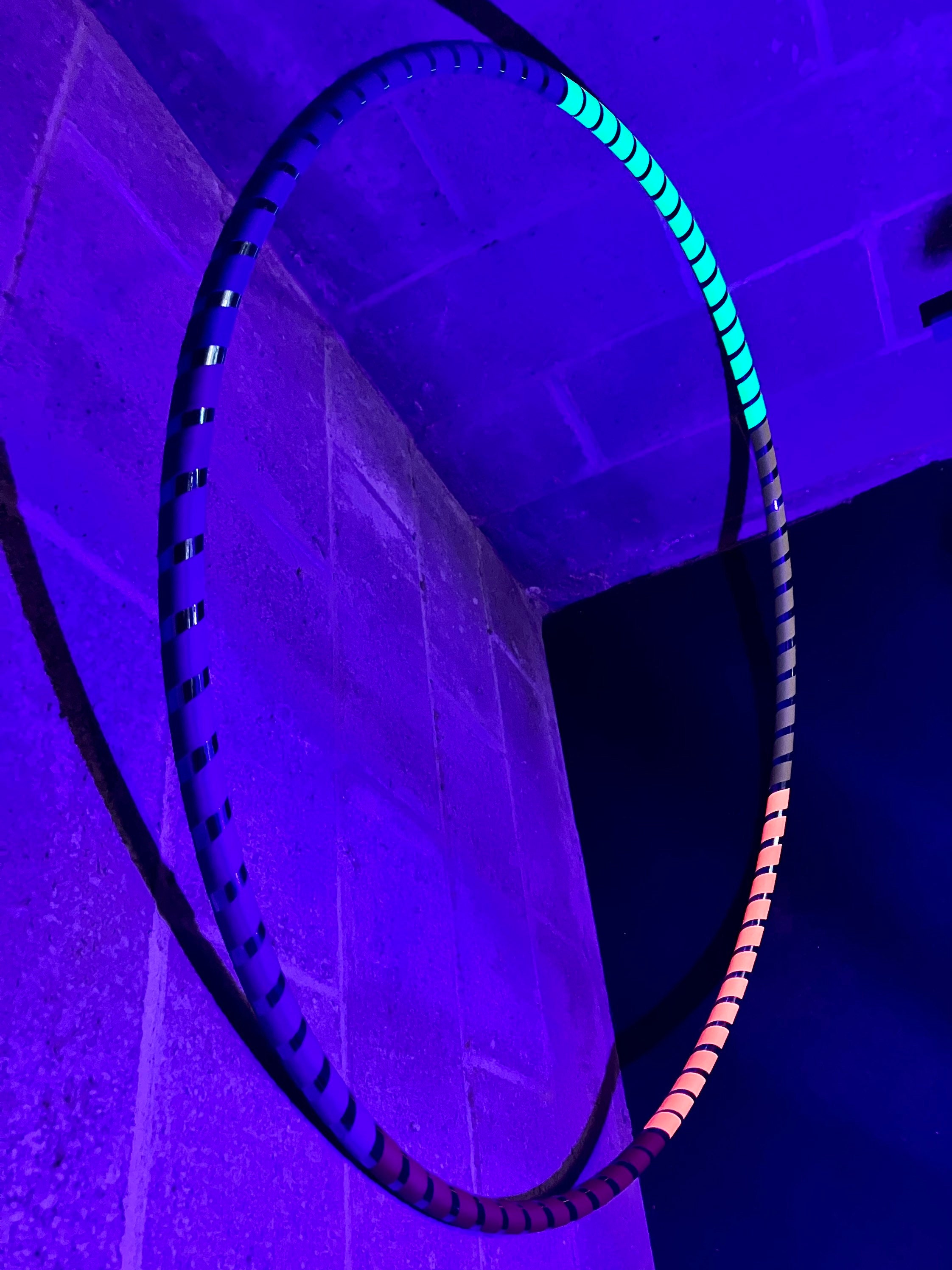 Hula Hoop- Adult Beginner Flow Toy- Rainbow Pride Taped for on Body ...