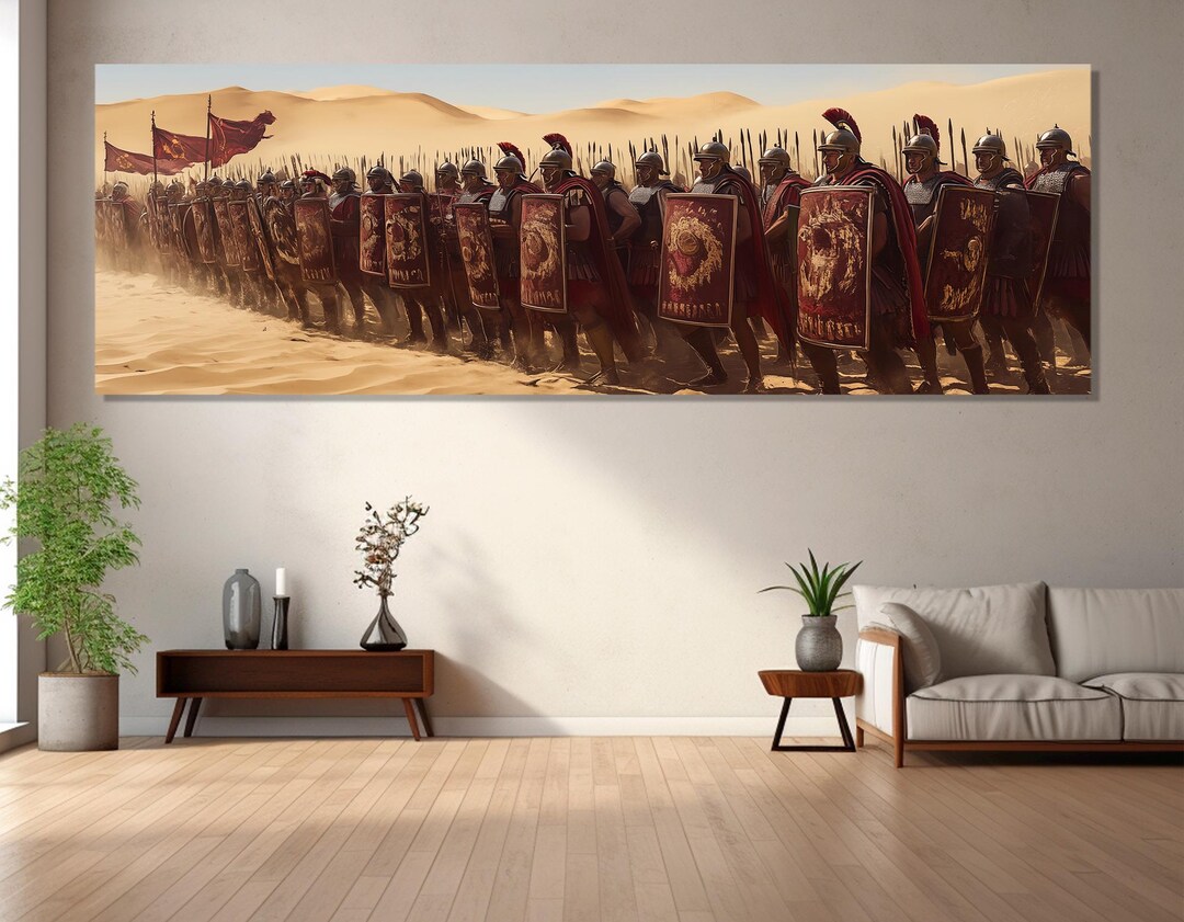 Roman Legion in Desert Canvas Print, Canvas Wall Art, Roman Legion ...