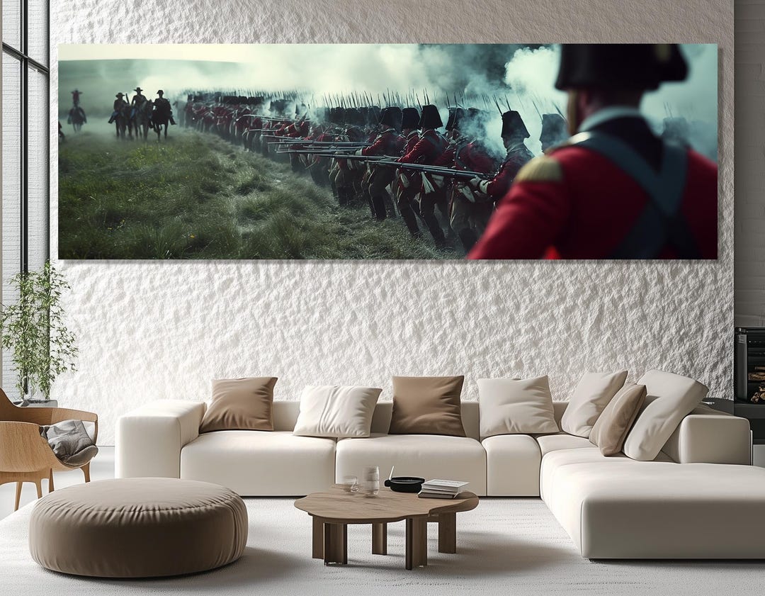 Battle of Waterloo Canvas Print – Historical War Painting – Battle of ...