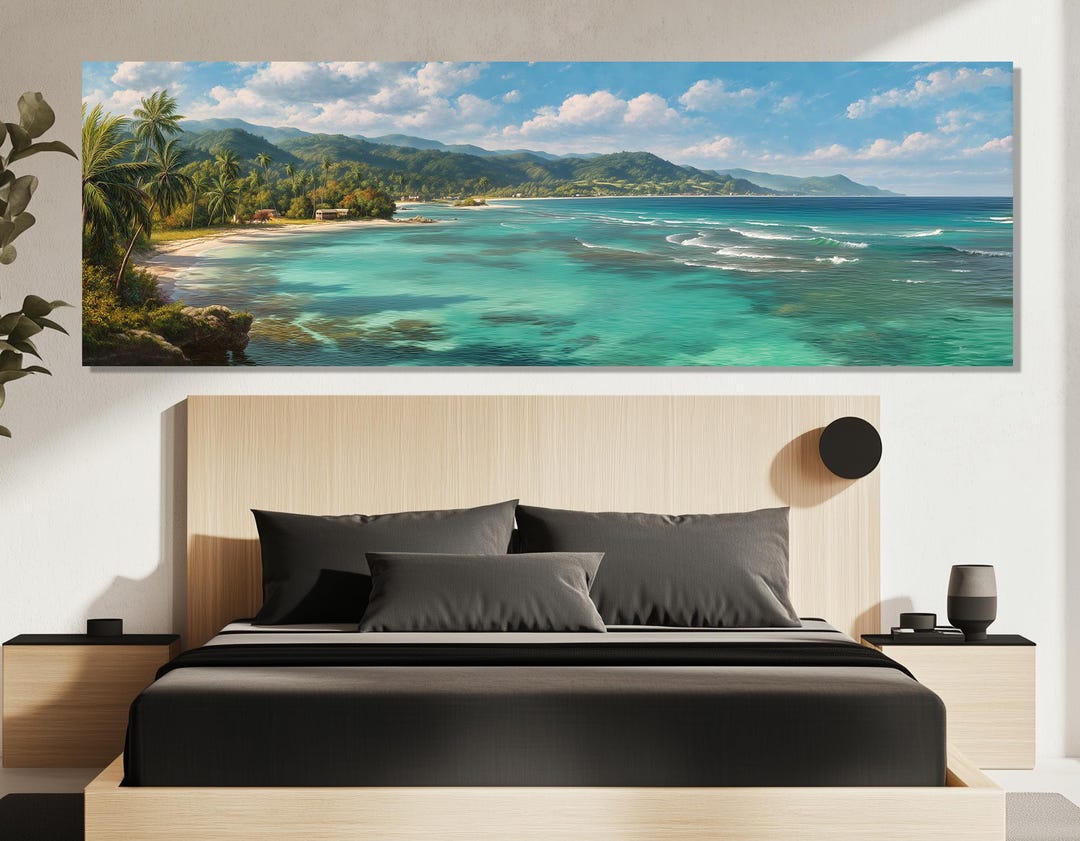 Jamaica Coast Canvas Print – Caribbean Beach Wall Art – Tropical Island ...