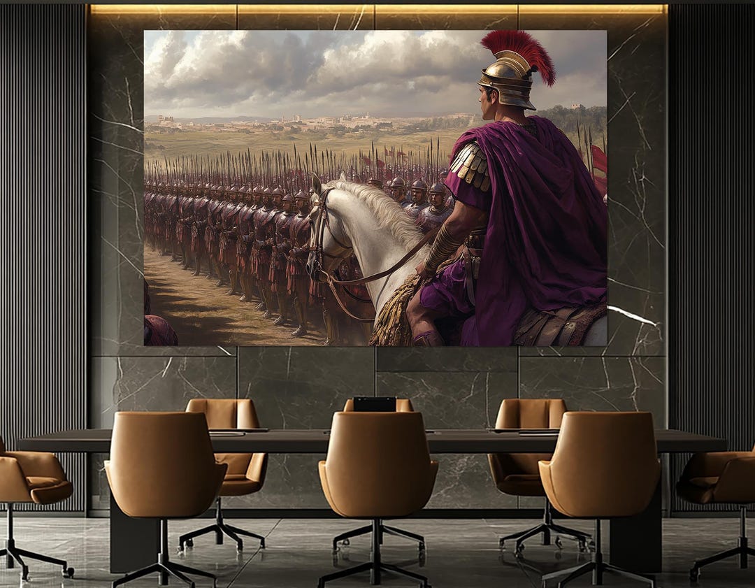 Julius Caesar Wall Art – Roman Legion Poster – Ancient History Canvas ...