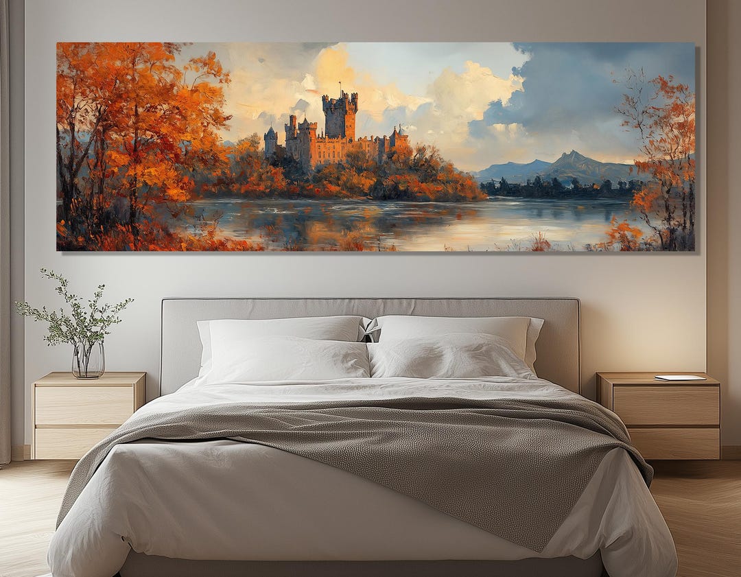 Irish Castle Canvas Print – Irish Landscape Wall Art – Medieval ...