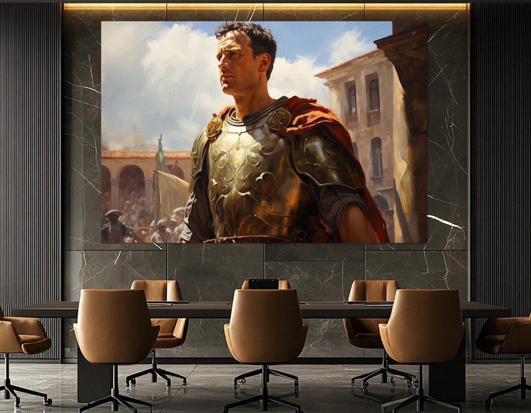 Roman Hero Wall Art – Ancient Leader Canvas Print – Roman General ...