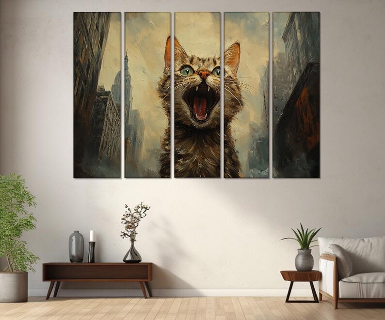 Roaring Kitty at Wall Street Canvas Print, Canvas Wall Art, Roaring ...