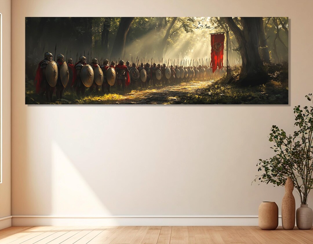 Roman Legion in Forest Canvas Print, Canvas Wall Art, Roman Legion ...