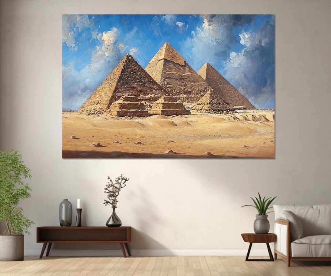 Egyptian Pyramids Canvas Print, Canvas Wall Decor, Living Room Decor ...
