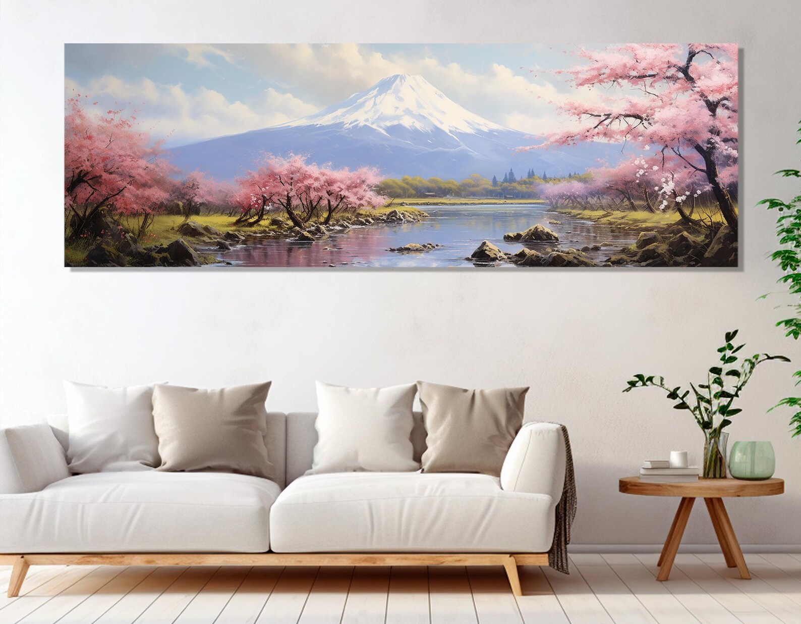 Mount Fuji View Canvas Print, Canvas Paint Art, Mount Fuji Wall Art ...