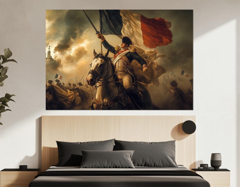 Napoleon Bonaparte Leads His Army Into a Battle – Napoleon Wall Art ...