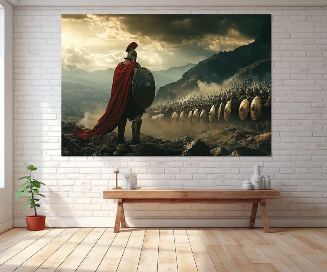 King Leonidas and 300 Spartans Canvas Print, Canvas Wall Art, 300 ...