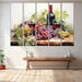Wine Bottle With Glasses Canvas Print, Canvas Wall Art, Canvas Paint ...