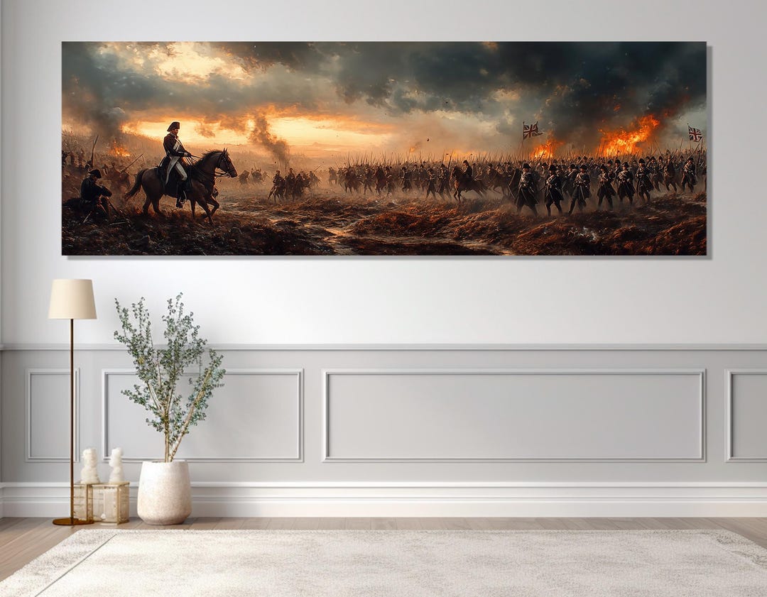 Battle of Waterloo Canvas Print, Canvas Wall Art, Battle of Waterloo ...