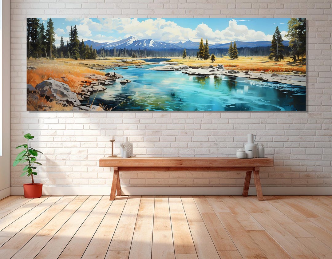 Yellowstone National Park Canvas Print, Canvas Wall Art, Modern Art ...