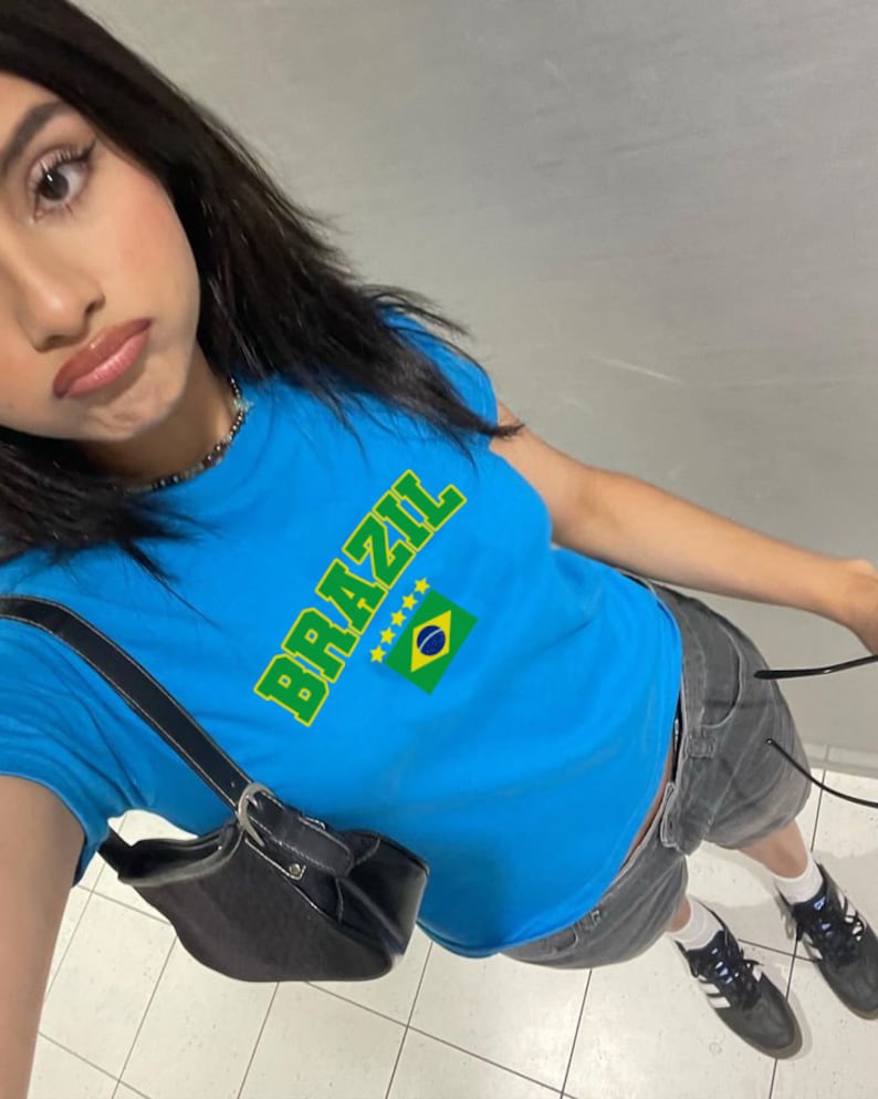 Brazil Baby Tee, Aesthetic Tee, Women's Fitted Tee, Unisex Shirt ...