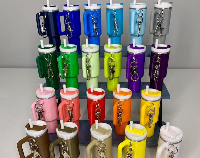 2 Pack - Stanley Inspired Mini Tumbler Keychain - Multiple Color ...