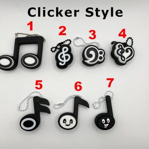 3D Printed Musical Note Fidget Clicker: Stress Relief Toy, Music Gift ...