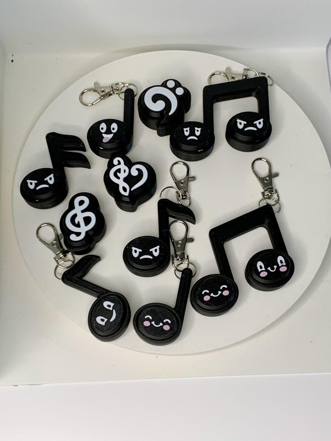 3d Printed Musical & Clef Note Fidget Clickers | Tempo Tappers | Stress ...