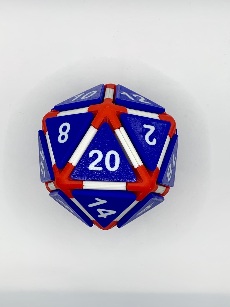 Clicky D20 Fidget Dice | DND Desk Toy | Mechanical Fidget Clicker ...