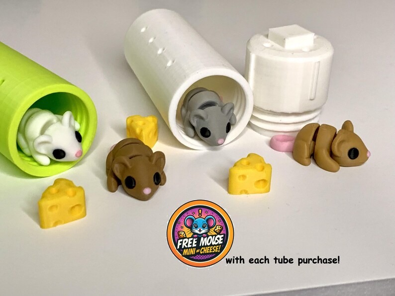 3D Printed Mini Barn Hunt Rat Tube: 4" Replica, Screw Top (free Mouse ...
