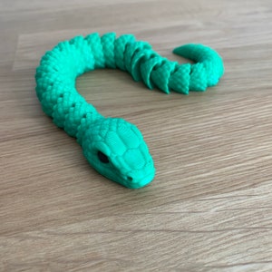 Realistic 3D Printed Mini Fidget Snake Articulating Flexi Sensory Desk ...
