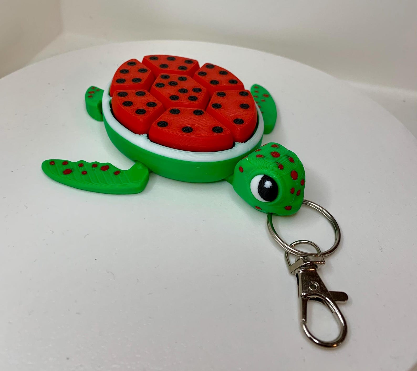 Turtle Fidget Clickers | Fruit Series Keychains and Sensory Toys | 3D ...