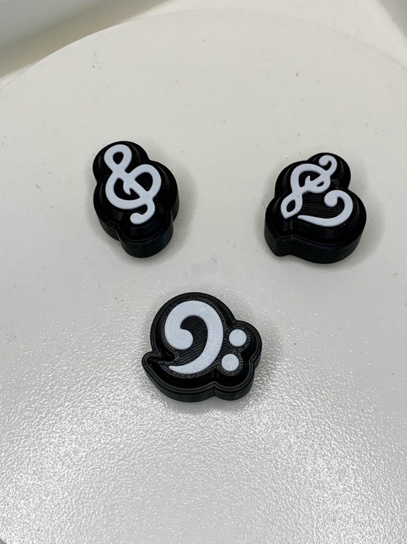 3D Printed Musical Note Fidget Clicker: Stress Relief Toy, Music Gift ...