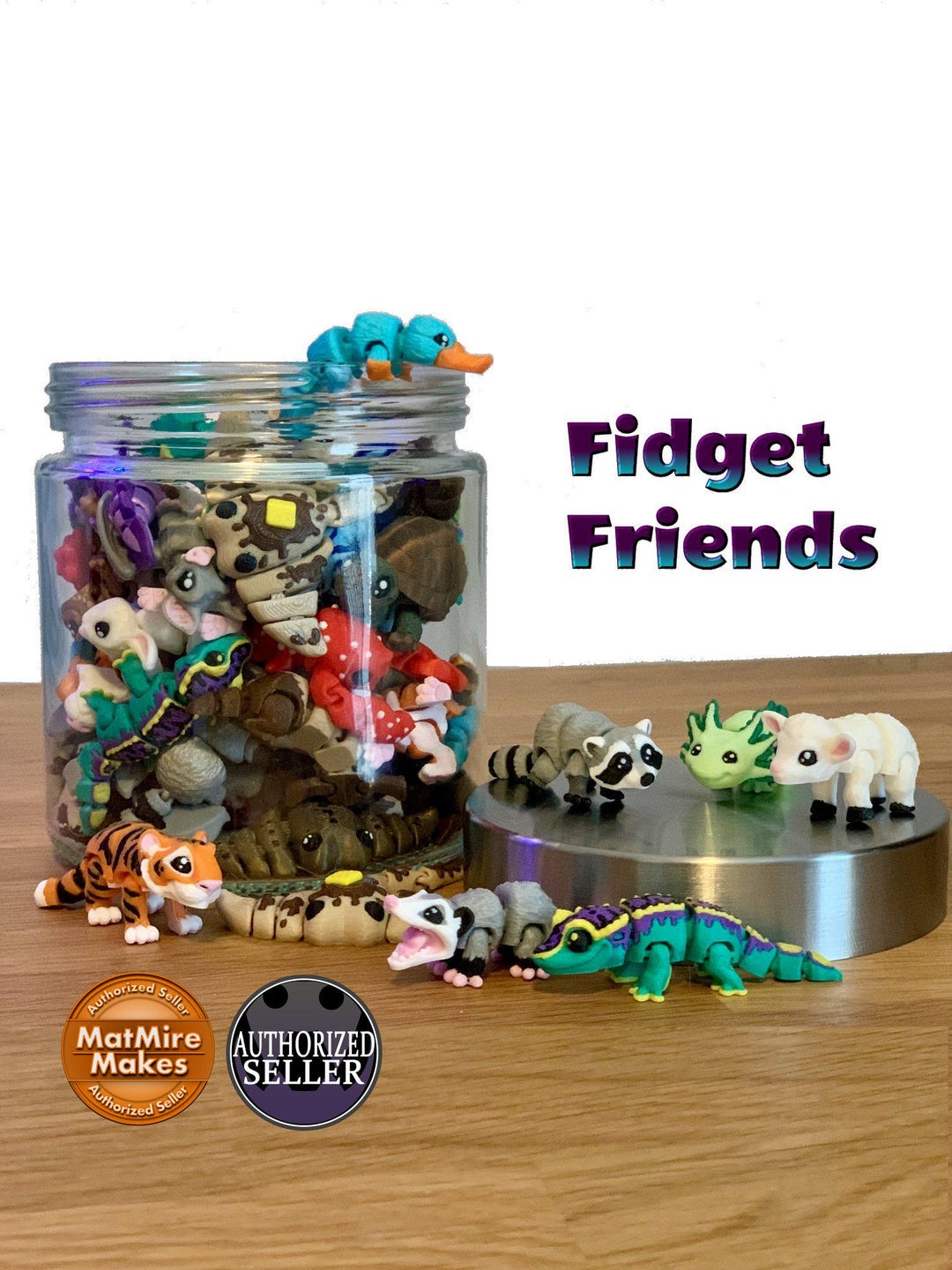 3D Printed Articulating Fidget Friends | Pocket-sized Fidget Toys ...