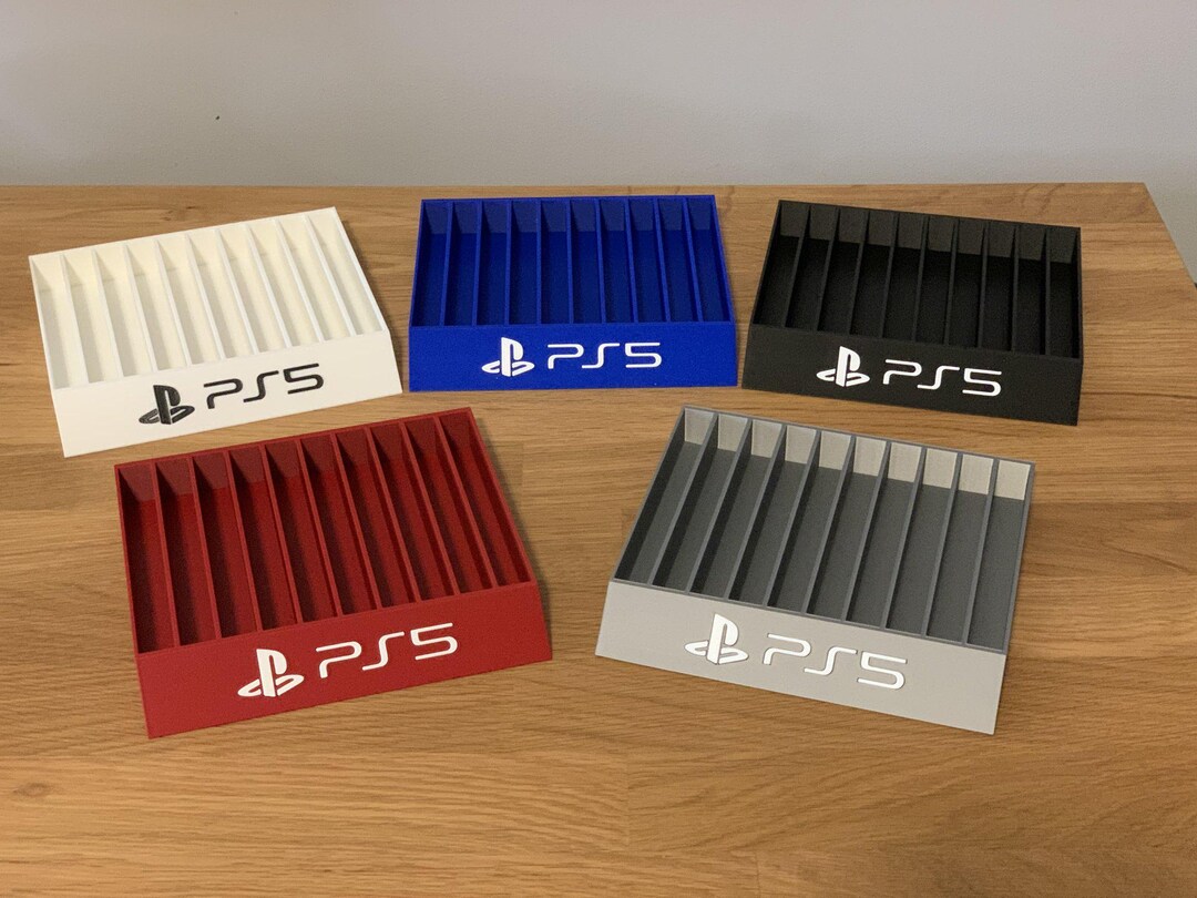 3D Printed PS5 Game Holder | Playstation 5 Disc Organizer | PS5 Game ...