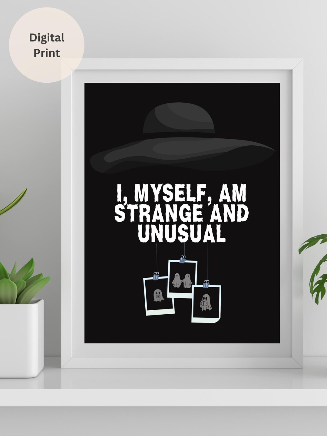 Beetlejuice Iconic Lydia Quote Digital Print Strange and Unusual Tim ...