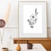 Flower Line Art Set of 3, Boho Flower Art Line, Minimal Art Print, Wall ...