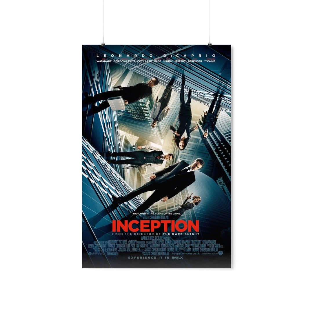 Inception Movie Poster, Premium Matte Vertical Posters - Etsy