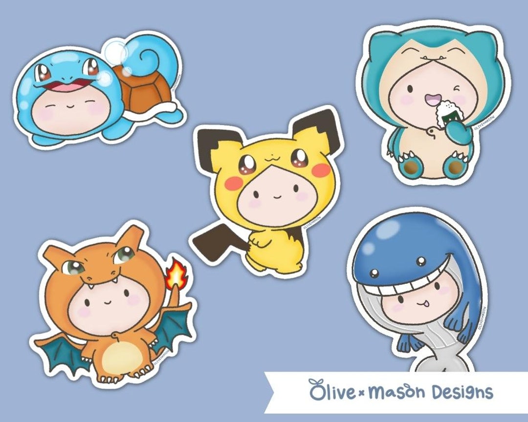 Poke Friends Vol 2 Waterproof Vinyl Sticker Set - Etsy