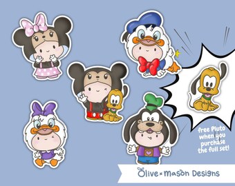 Disney Huey Dewey and Louie Waterproof Matte Sticker for Water Bottles ...