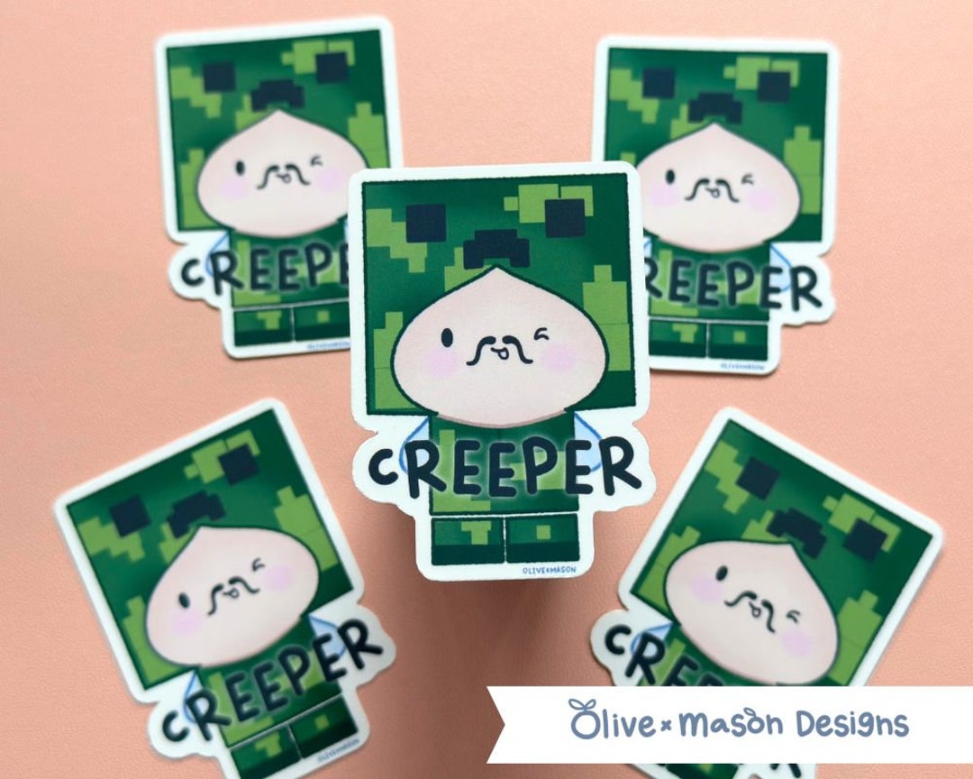 Minecraft Creeper Heavy Duty Waterproof Vinyl Sticker - Etsy