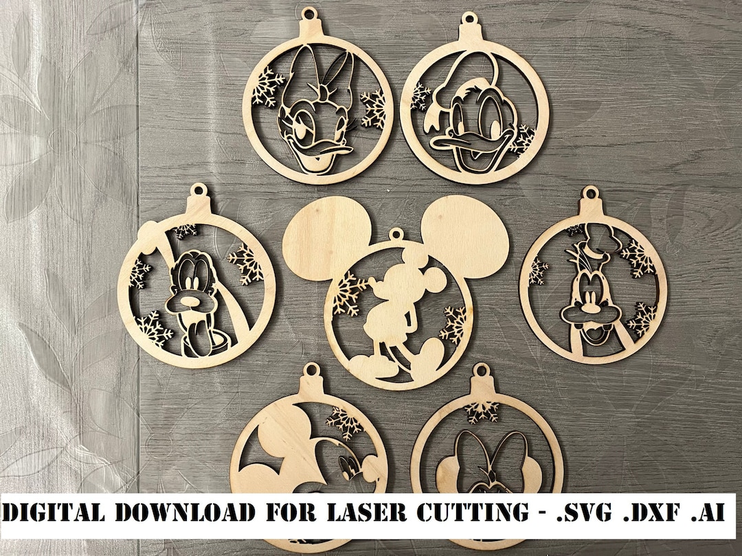 Magical Holiday-inspired Laser-engraved Christmas Ornaments - Digital ...