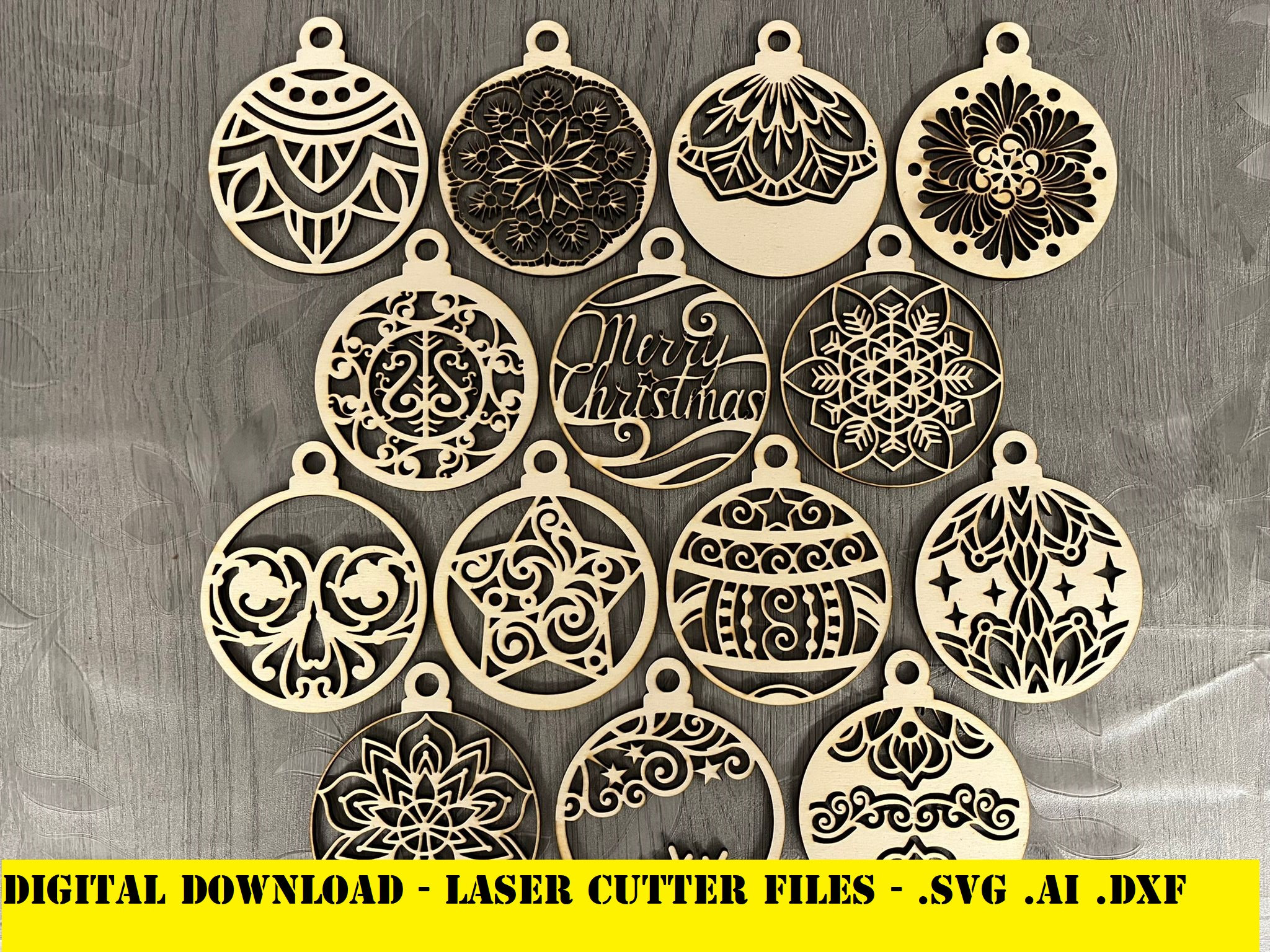 Create Stunning Laser-engraved Christmas Ornaments With Our Digital ...