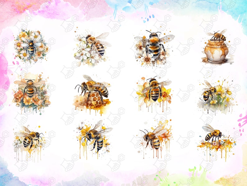 108 Watercolor Bug Clipart Mega Bundle - Etsy
