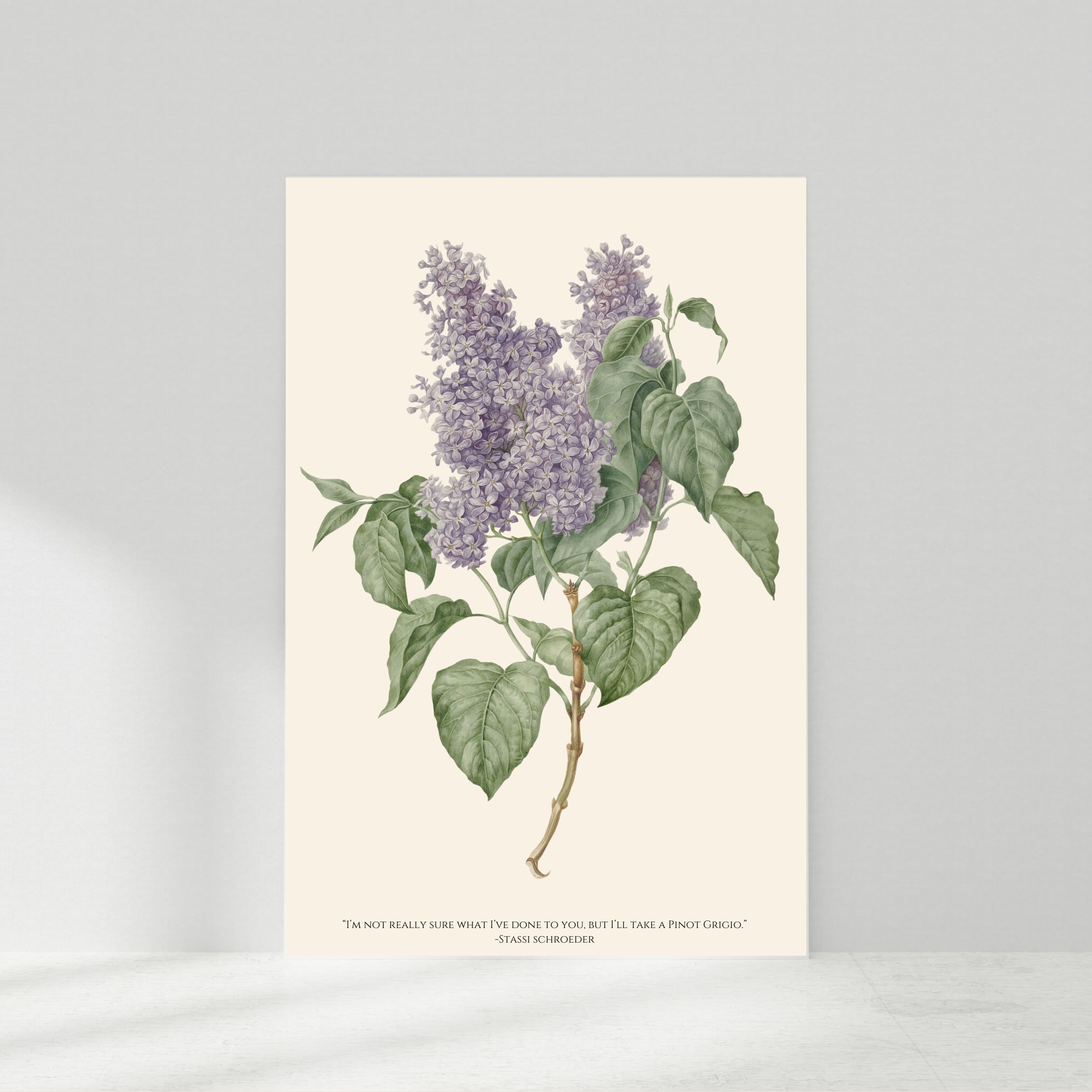 Minimal Lilac Vanderpump Rules Printable With Stassi Schroeder Quote ...