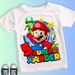 Mario Birthday Custom T Shirt, Super Gift, Personalized Family Shirt ...