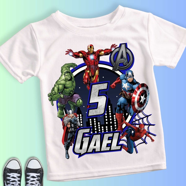 Avengers Birthday Shirt - Etsy
