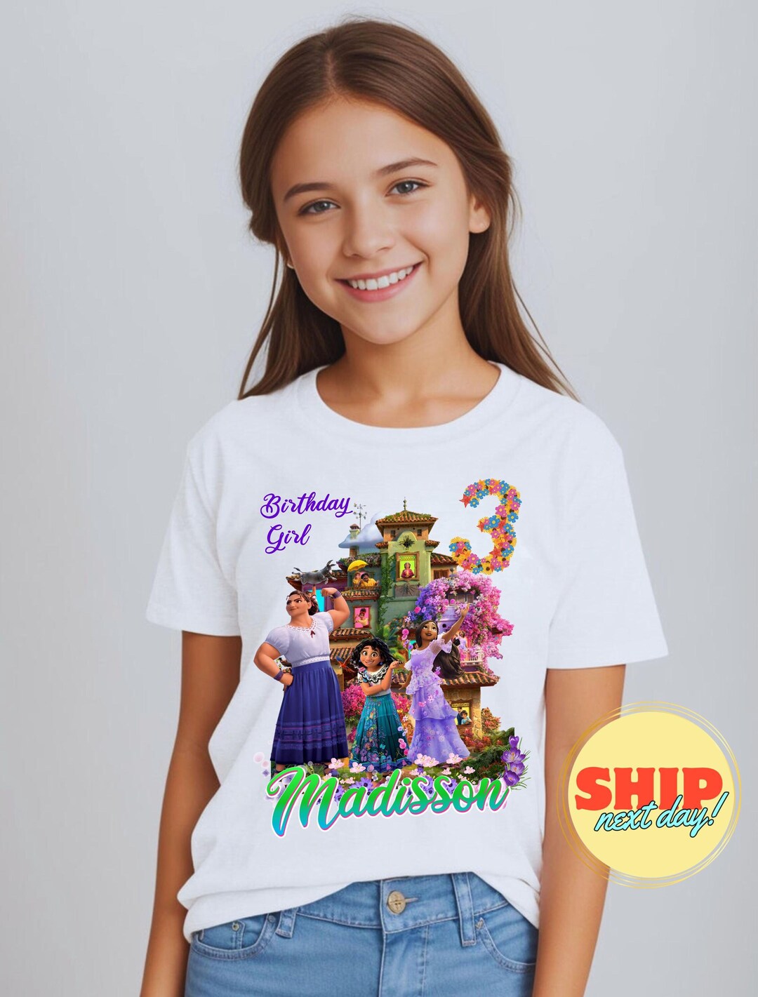 Encanta Birthday T Shirt, Isabela Mirabel Theme Party, Personalized ...